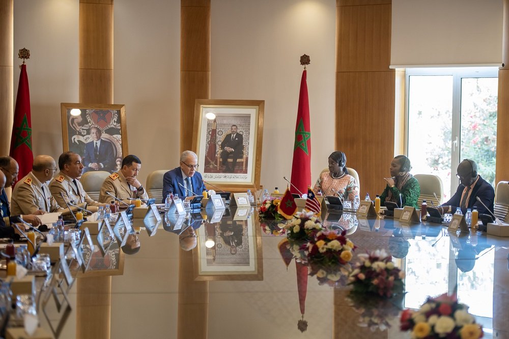 Loudyi reçoit à Rabat la ministre libérienne de la Défense Nationale ...