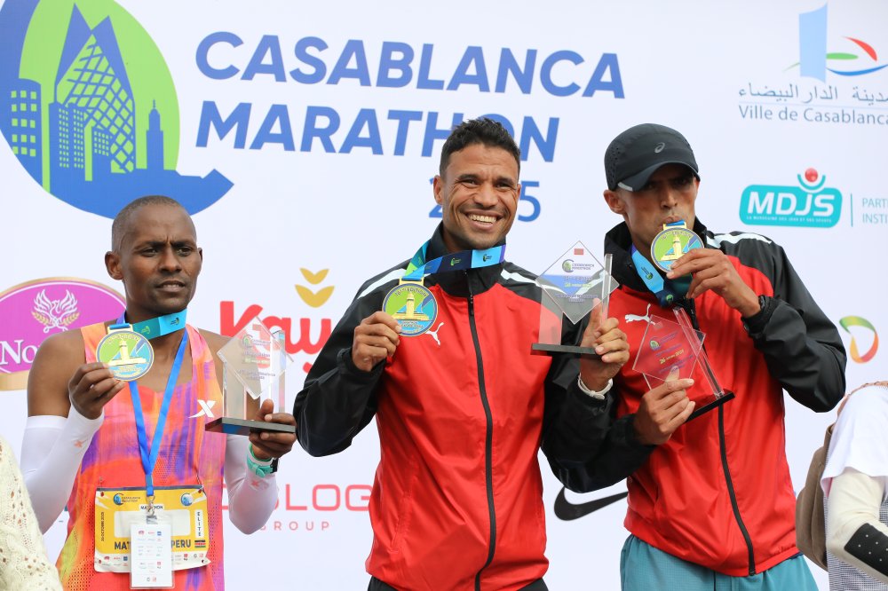 Casablanca Marathon 2025 : carton plein pour les athlètes marocains ...